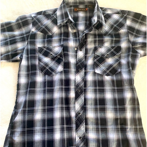 Roper | Shirts | Roper Men Western Shirt Size Large | Poshmark